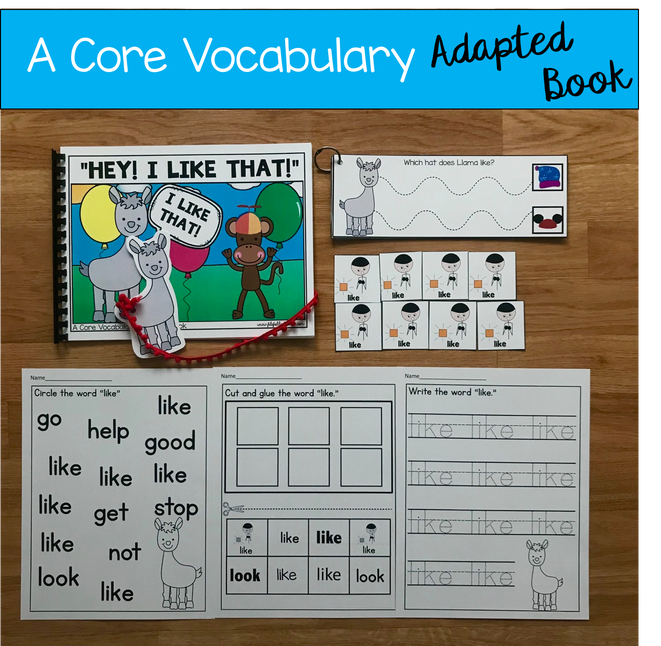 "Hey! I Like That!" (Working With Core Vocabulary) – adaptedbooks
